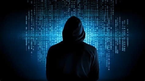 premium ai image hacker breaching computer network security