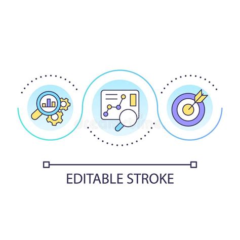 Commercial Achievements Analytics Loop Concept Icon Stock Vector Illustration Of Icon