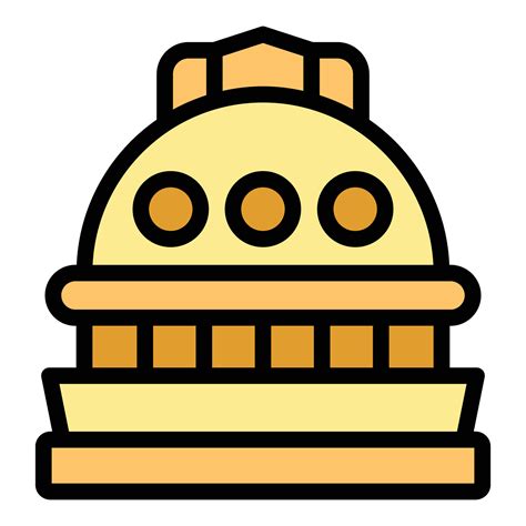 Temple Building Icon Vector Flat Vector Art At Vecteezy