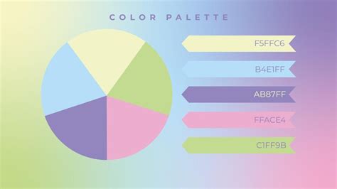 Premium Vector Colorful Color Palette Diagram Pie Chart Vector Design