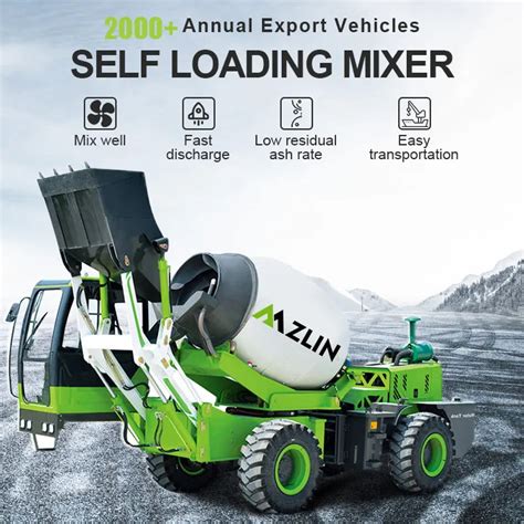 1 2 m³ Self Loading Mixing Truck Henan Zlin Heavy Industry Co LTD
