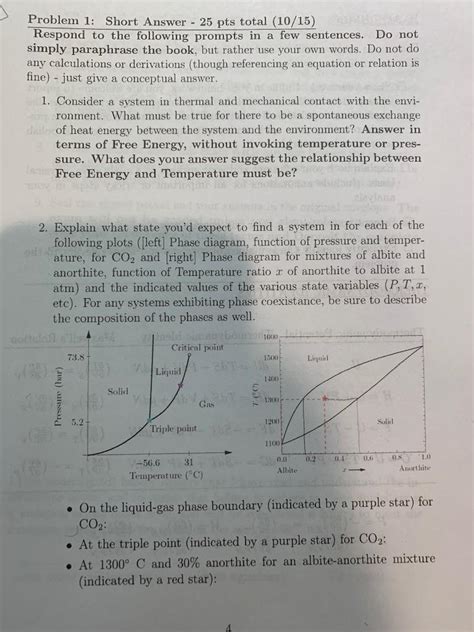 Solved Problem 1 Short Answer 25 Pts Total 10 15 Chegg Com