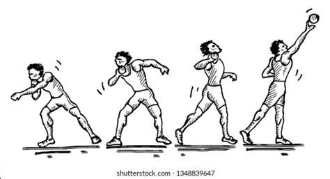 Shot Put Technique Diagram
