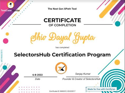 Shiv Gupta On Linkedin Automation Work Certificateofcompletion