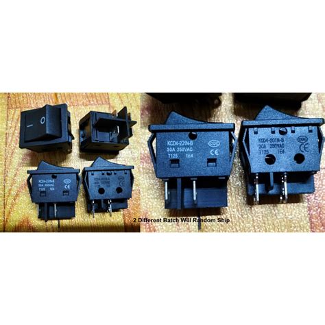 Switch Round Rocker Toggle KCD KCD KCD KCD ON OFF VAC VDC Plastic Power Push Button