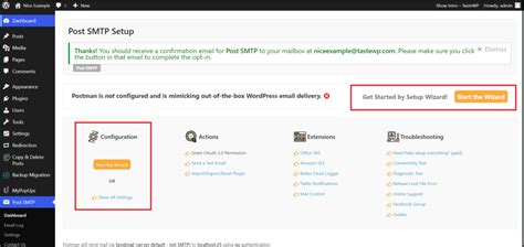 how to configure smtp for wordpress to send emails post smtp