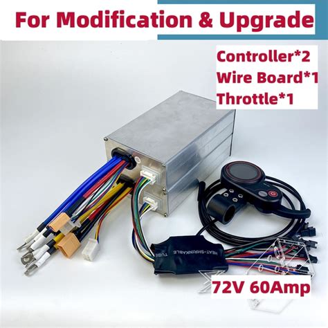 Yunli 18 Mosfets 72v 60a Scooter Controller Display For Dual Motors 40
