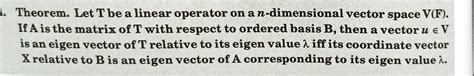 Solved A Theorem Let T Be A Linear Operator On A Chegg Com
