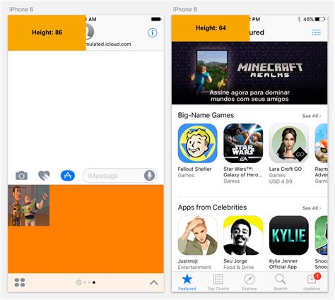 Swift Ios 10 Imessage App Extension How Do I Calculate The Height Of