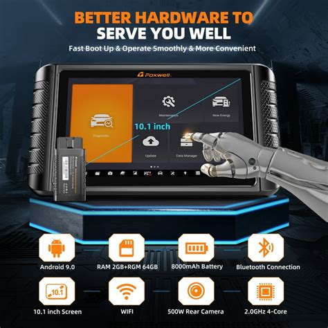 Foxwell Nt710 Full System Obd2 Scanner Bi Directional Test 42 Off