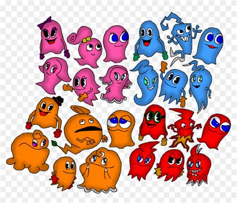 Pacman Ghosts Inky