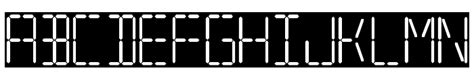 7 SEGMENTAL DIGITAL DISPLAY Free Font What Font Is