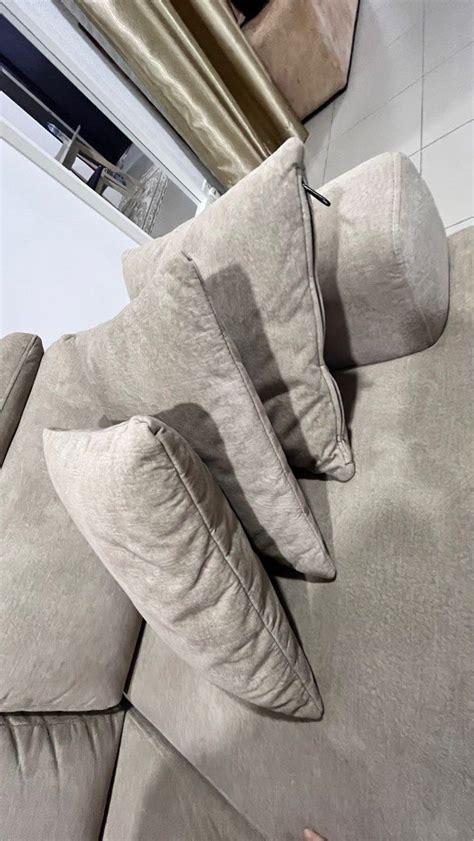 Sofa L Shape Colour Nude Furniture And Home Living Furniture Sofas