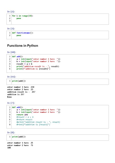 Python Basics For Data Science Jupyter Notebook Part 1 In 3 Functions In Python In 60