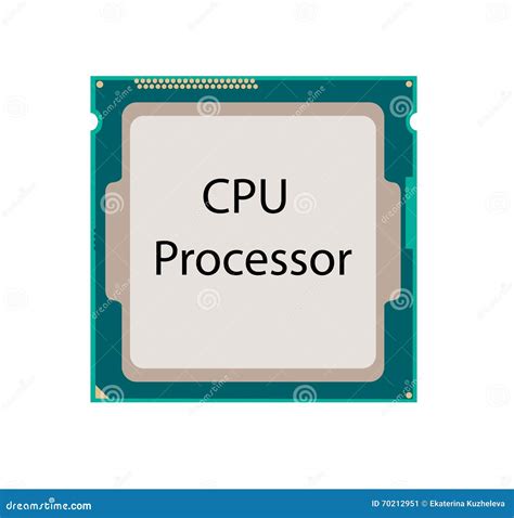 Central Processing Unit Cpu Concept Illustration Royalty Free Stock