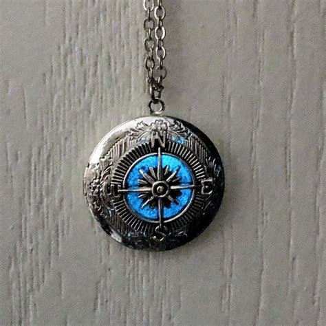 Compass Locket Etsy