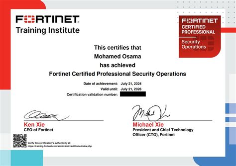 Mohamed Osama On Linkedin Fortisiem Cybersecurity Certification Professionaldevelopment