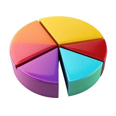 Colorful Pie Chart Representation Of Data Segments 60820809 Png