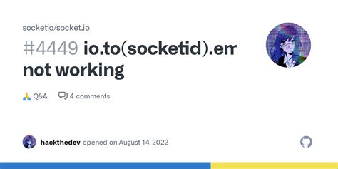Iotosocketidemit Not Working · Socketio · Discussion