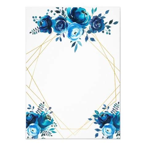Las Mejores 37 Ideas De Invitaciones De Boda Azul Invitaciones De