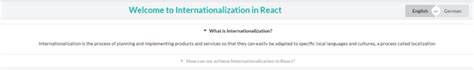 internationalization in react