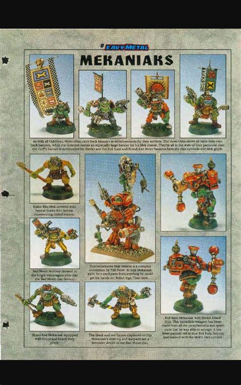 Rogue Trader Era Ork Mekaniak Models Miniaturas Figurin Coco