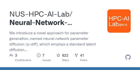 Neural Network Parameter Diffusionrequirementstxt At Main · Nus Hpc Ai Labneural Network