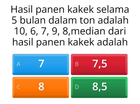 Menentukan Median Quiz