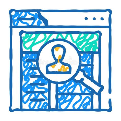 Contextual Inquiry Ux Ui Design Icon Doodle Illustration Stock Illustration Illustration Of