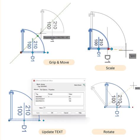 Dynamic Blocks Autocad Furniture Interior Design Drafting Etsy