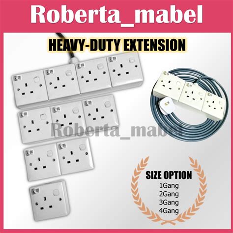 Sirim Socket Extension Heavy Duty Extension Plug Heavy Duty Wire Trailing Socket Plug 1 2 3