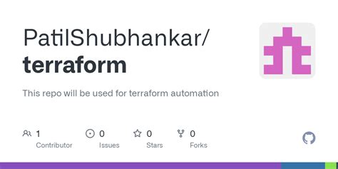 GitHub PatilShubhankar Terraform This Repo Will Be Used For Terraform Automation