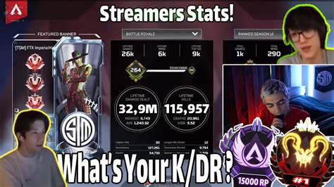 Apex Streamers Stats Ft Iitztimmy Aceu Nickmercs Tsm Imperialhal