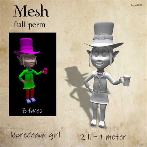 Second Life Marketplace Leprechaun Girl Full Perm