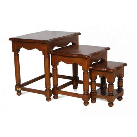 Turned Leg Nest Of Tables Island Furniture Co