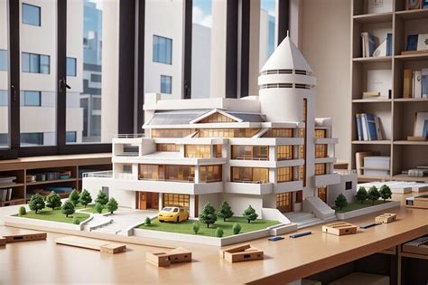 Premium Photo Mockup Of Architecture Building Model