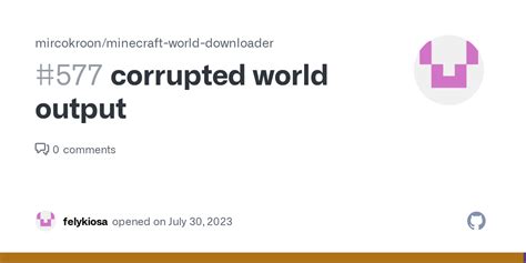 Corrupted World Output · Issue 577 · Mircokroonminecraft World Downloader · Github