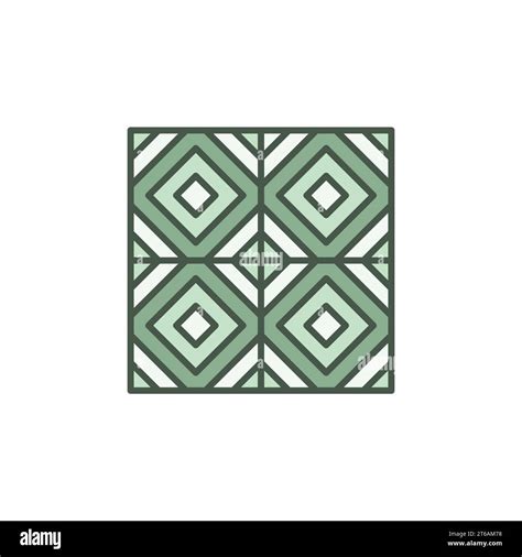Floor Tile Vector Colored Concept Icon Or Symbol Stock Vector Image