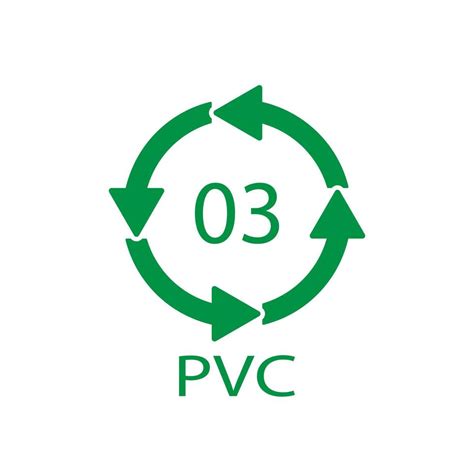 High Density Polyethylene 03 Pvc Icon Symbol 18764785 Vector Art At