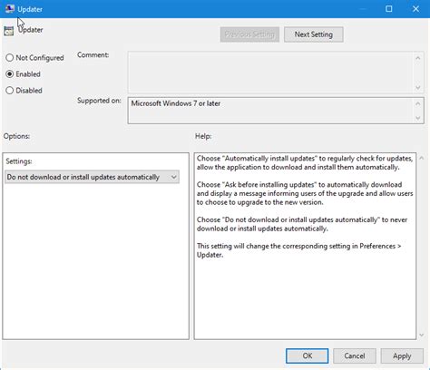 Using Gpo Templates To Disable Updates