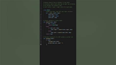 exploring binary search trees in python hack code shorts algorithms computerscience dsa phonk