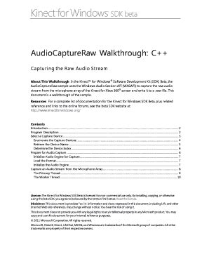 Fillable Online Capturing The Raw Audio Stream Fax Email Print PdfFiller