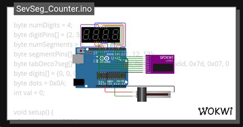 Tp13 Sevsegcounter Library Wokwi Esp32 Stm32 Arduino Simulator