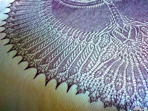 Шаль спицами схема и описание симург 82 фото