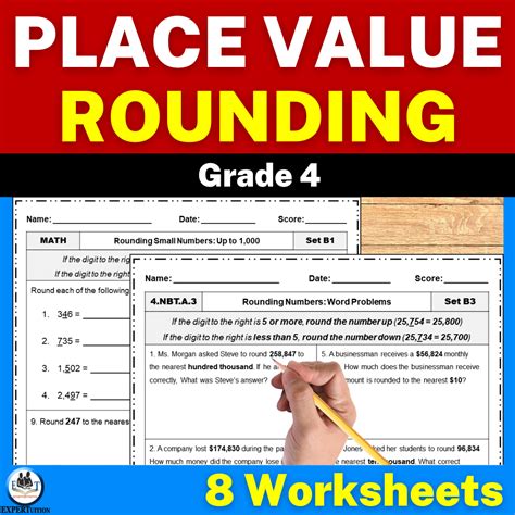 Rounding Whole Numbers Worksheets 4th Grade Place Value Made Worksheets Library
