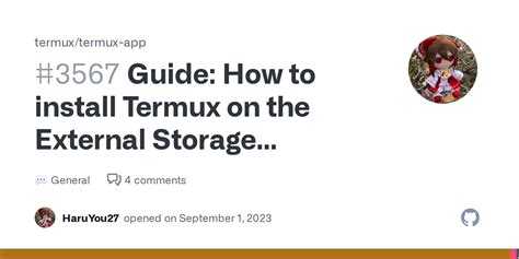 Guide How To Install Termux On The External Storage Android Adoptable Storage · Termux Termux