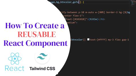 How To Create Clean And Reusable React Components Reactjs Youtube