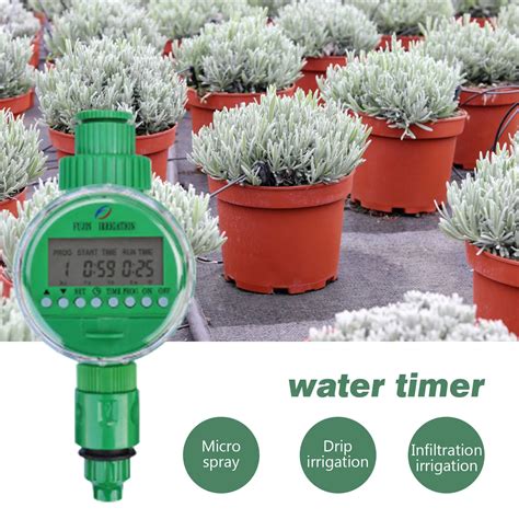 정원 관개 시스템용 자동 디지털 호스 급수 타이머 타이머 컨트롤러 물 자전거상의그램 연결 타이머 잠금 티몬