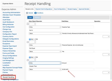 Solved Missing Receipt Declaration Limit Sap Concur Community