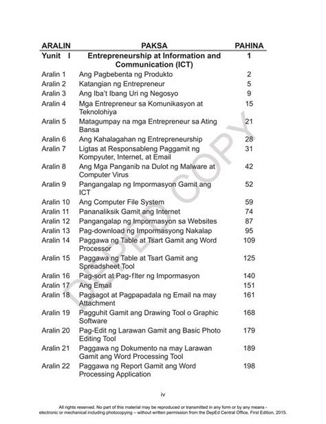 K TO GRADE LEARNERS MATERIAL IN EPP Q Q Th Grade Learners Grade